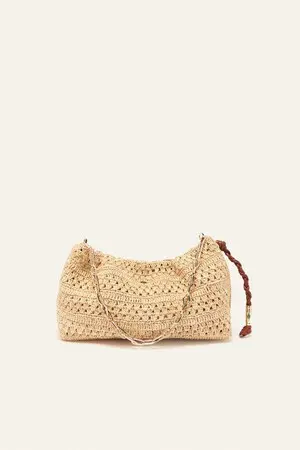 Ba&sh June Raffia Bag - Brown