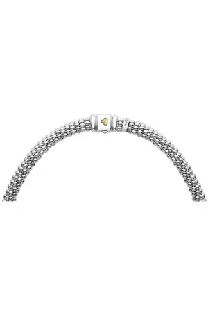 Lagos Embrace Pavé Diamond Caviar Necklace