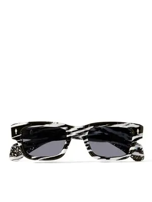 JACQUES MARIE MAGE Jeff Goldblum Rectangular-frame Sunglasses
