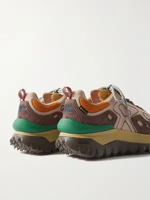 Moncler Salehe Bembury Trailgrip Grain Sneakers - Brown
