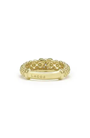 Lagos Embrace Pavé Diamond Ring In 18k Gold