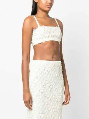 P.a.r.o.s.h Sequin-embellished Crop Top