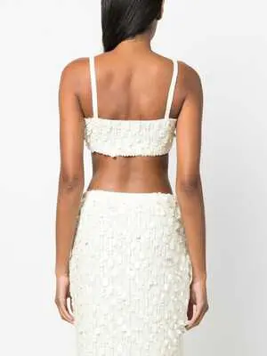 P.a.r.o.s.h Sequin-embellished Crop Top