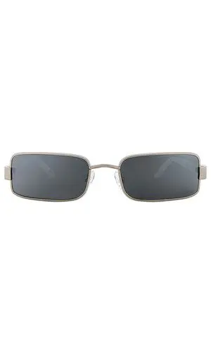 Linda Farrow X Magda Butrym Rectangle In Metallic Silver