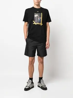 Off-White Arrows Caravaggio Print T-shirt - Black