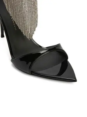 GIUSEPPE ZANOTTI Crystal-embellished Open-toe Sandals - Black