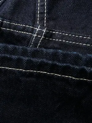 Off-White Logo-embroidered Skate Jeans - Blue