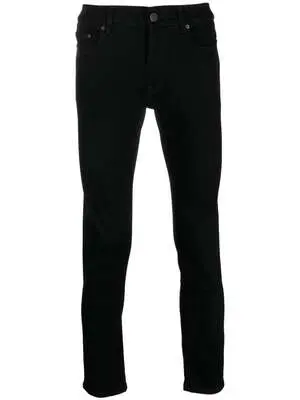 Pt Torino Black Wash Bottoms For Men