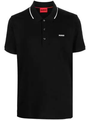 Hugo Logo-print Cotton Polo Shirt