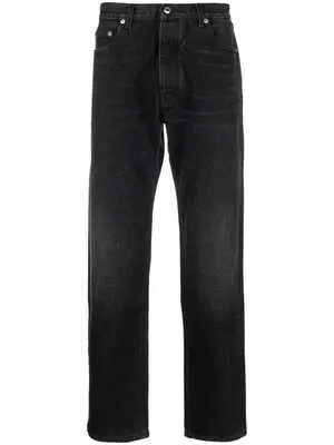 Off-white Straight Hem Jeans For Men