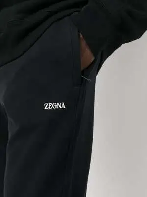 Zegna Logo-print Cotton Track Pants