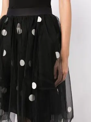 JNBY Polka-dot A-line Skirt