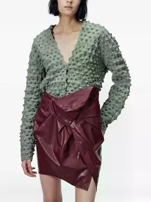 JNBY V-neck Cropped Cardigan