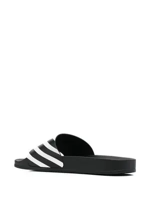 Off-White Diag-stripe Moulded Slides - Black