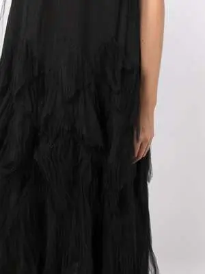 JNBY Tulle-overlay Midi Dress