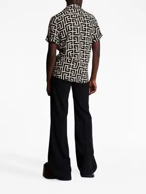 Balmain Monogram-print Pyjama Shirt