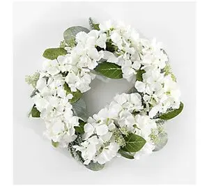 SAFAVIEH Faux 22' Hydrangea & Magnolia Wreath - One-color
