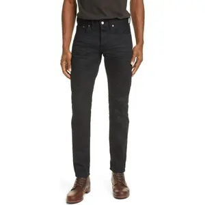 Double Rl Rrl Slim Fit Selvedge Jeans - Black | Editorialist