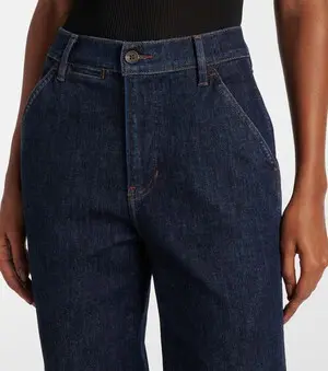 Veronica Beard Crosbie High-rise Wide-leg Jeans