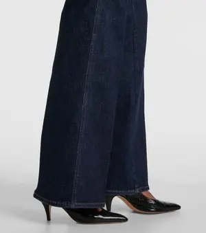 Veronica Beard Crosbie High-rise Wide-leg Jeans