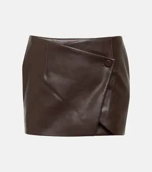 AYA MUSE Mille Wrap Miniskirt - Brown