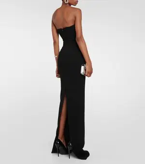 MONOT Mônot Cutout Strapless Crêpe Maxi Dress