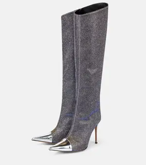 Alexandre Vauthier Metallic Knee-high Boots