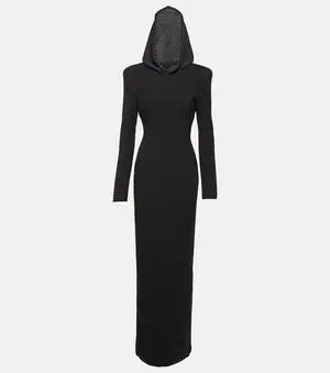 MONOT Mônot Hooded Maxi Dress - Black