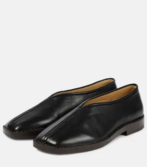 LEMAIRE Piped Leather Loafers
