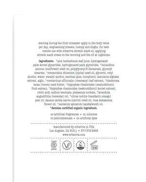 Erbaviva Stretch Mark Cream, 4 Oz