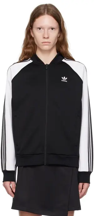 Adidas Originals By Alexander Wang Adidas Originals Black & White Adicolor Classics Track Jacket - Black/white