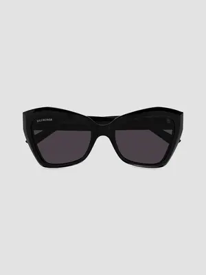 Balenciaga Rive Gauche 56mm Butterfly Sunglasses - Black