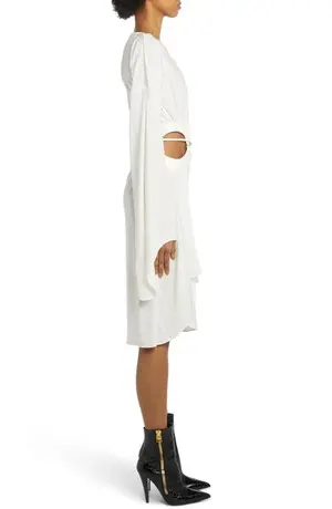 TOM FORD Cutout Waist Asymmetric Jersey Dress
