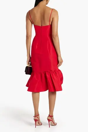 Carolina Herrera Ruffled Silk-faille Dress