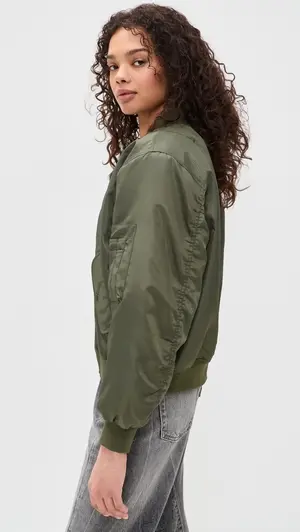 ANINE BING Leon Bomber Jacket - Army Green