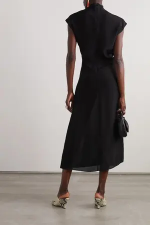Gauchère Twill Midi Dress
