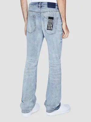 Ksubi Bronko Flared Five-pocket Jeans