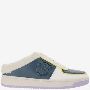Pinko Logo-embossed Sneakers - Bianco Grigio