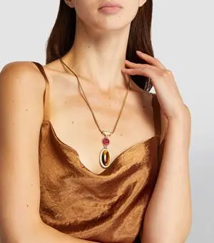 EMILY P. WHEELER Yellow And Rubellite Janice Necklace