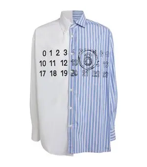 【美品】17AW 定価10万 Maison Margiela メゾン マルジェラ Maison Margiela(メゾン マルジェラ) Sprayed Stripe Shirt 17AW