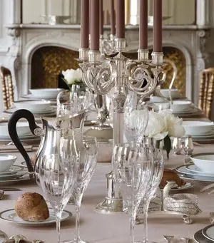 Christofle Plated Malmaison Candelabra