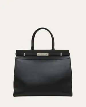 Saint Laurent Men's Manhattan North-South Tote Bag - Nero