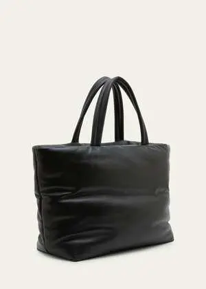 Saint Laurent Embossed Padded Leather Tote Bag