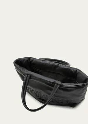 Saint Laurent Embossed Padded Leather Tote Bag