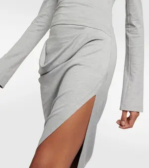 JW Anderson Draped Jersey Midi Dress