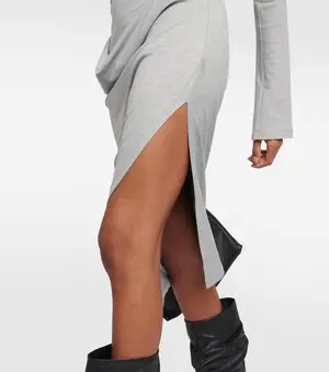JW Anderson Draped Jersey Midi Dress