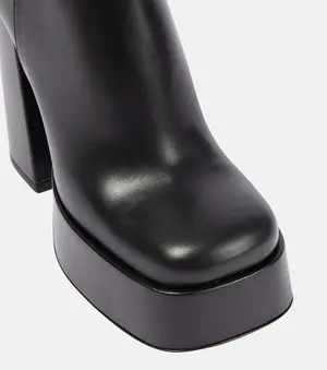 Versace Medusa Aevitas Leather Platform Boots