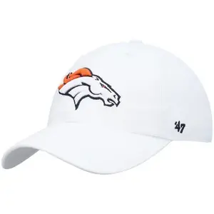 '47 Denver Broncos Clean Up Adjustable Hat - White