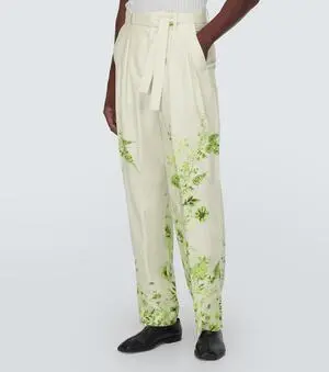 King & Tuckfield Floral Straight Pants