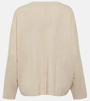 Brunello Cucinelli Wool, Cashmere And Silk V-neck Sweater
